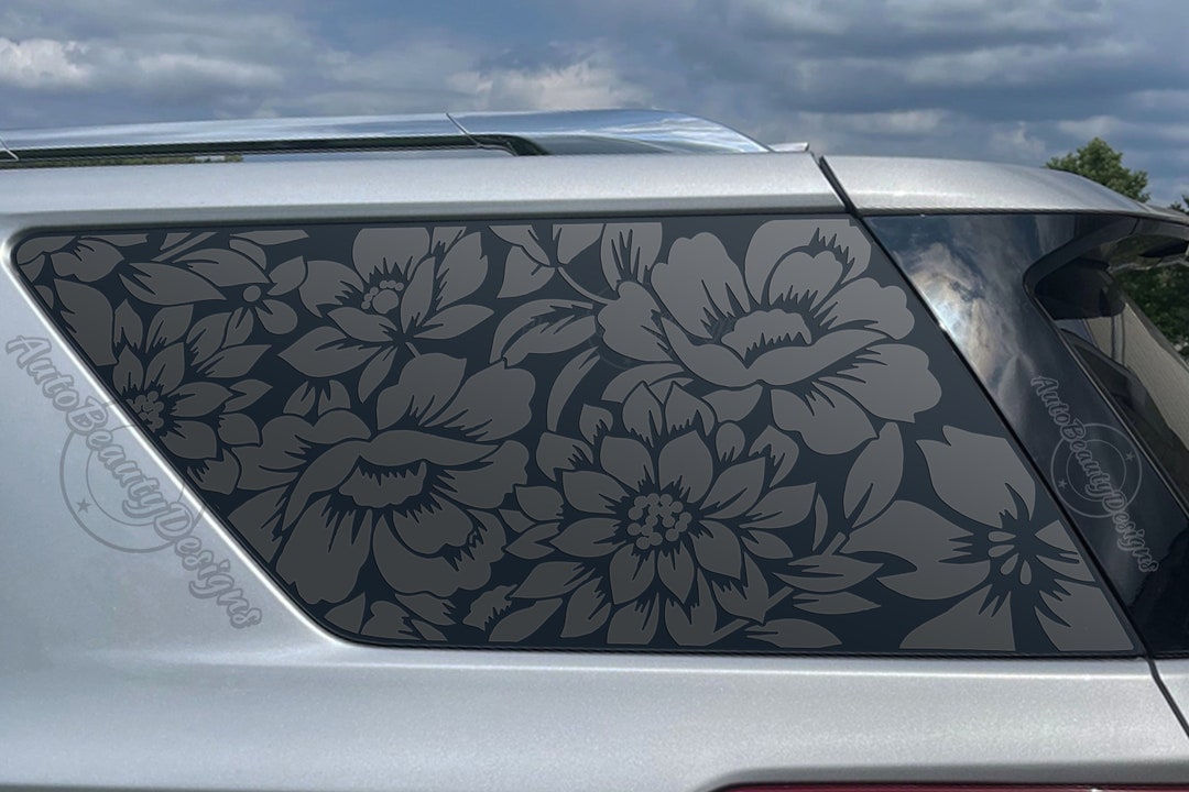 Fits 2018-2023 Chevrolet Traverse Rear Side Window Floral Flowers ...