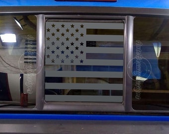 Fits 2006-2014 Honda Ridgeline Rear Middle Sliding Window American Flag ...