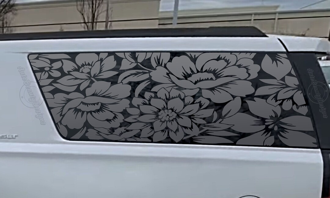 Fits 2015-2020 Chevy Suburban Rear Side Windows Floral Flowers - Etsy