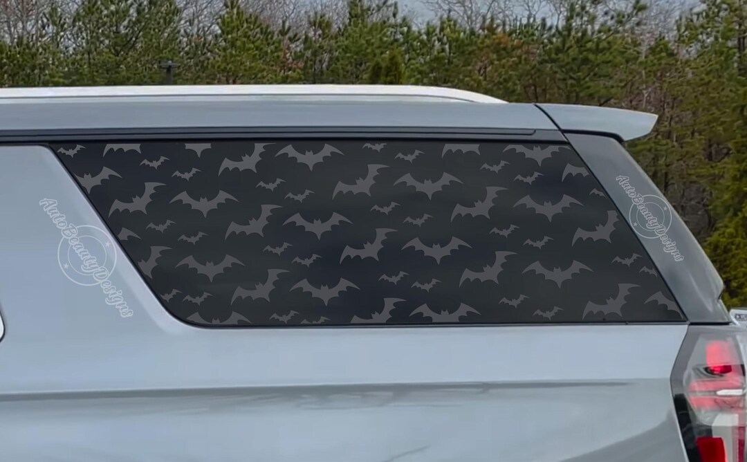 Fits 2021-2026 Chevy Suburban Rear Side Window Halloween Bats Decal ...