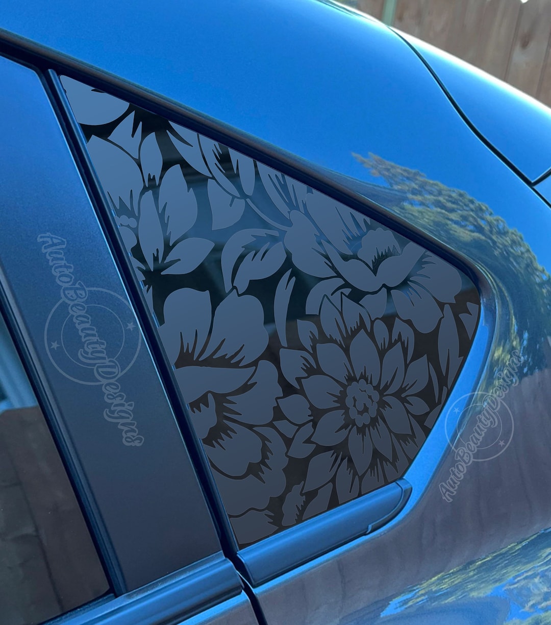Fits 2018-2023 Subaru Crosstrek Rear Side Window Floral Flowers Pattern ...