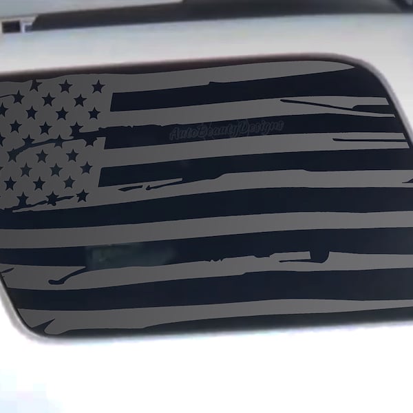 Gmc Rear Window American Flag Decal - Etsy