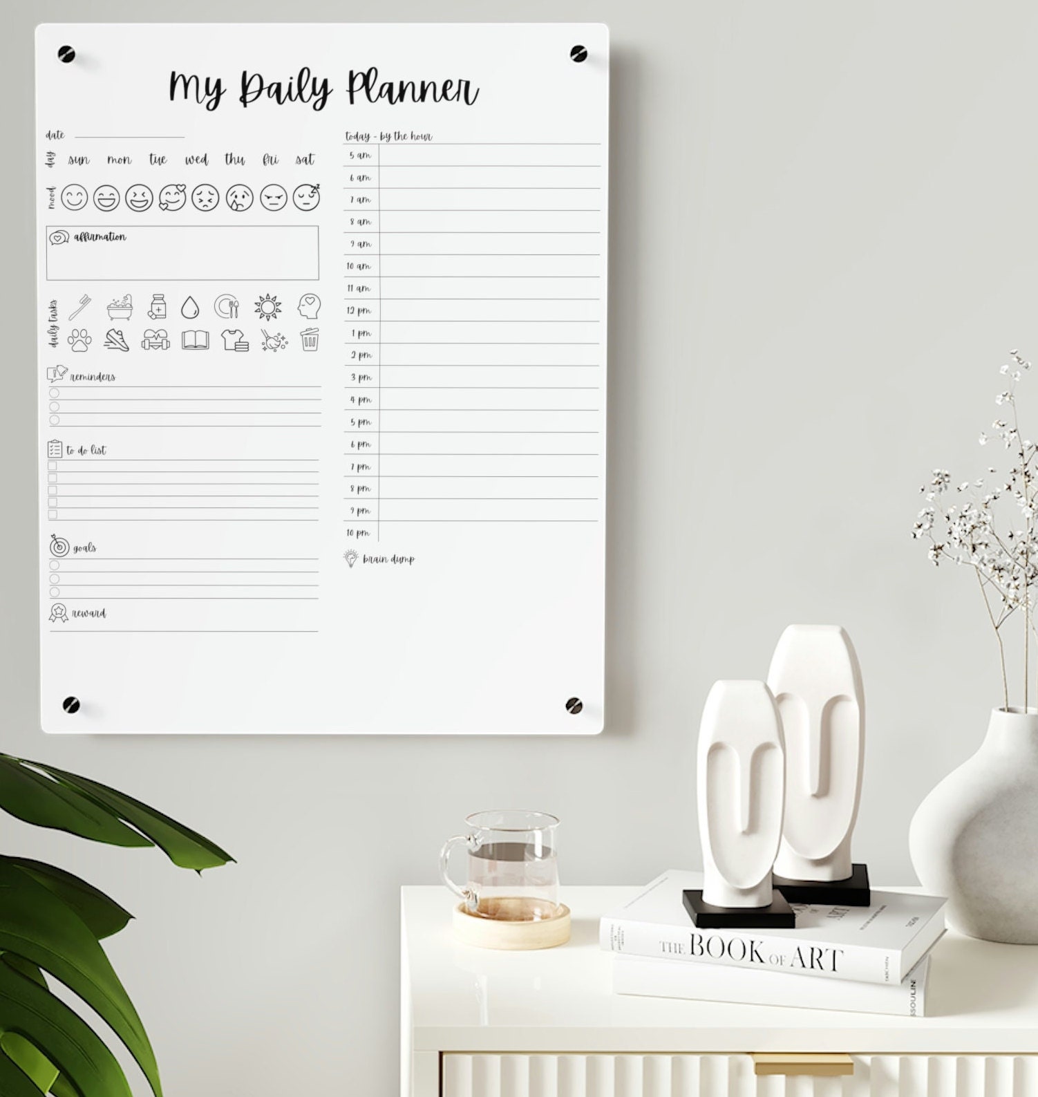 ADHD Planner Adult ADHD Daily Planner for ADHD Autism Planner Acrylic ...