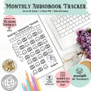Book Challenge Tracker Printable Reading Journal Habit Tracker Book Log ...