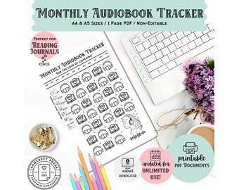 Book Challenge Tracker Printable Reading Journal Habit Tracker Book Log ...