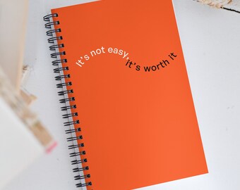 Ikigai Japanese Minimal Inspirational Spiral Notebook - Etsy