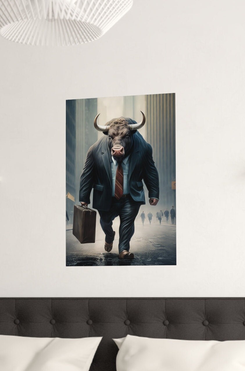 Bull of Wall Street Poster - Etsy