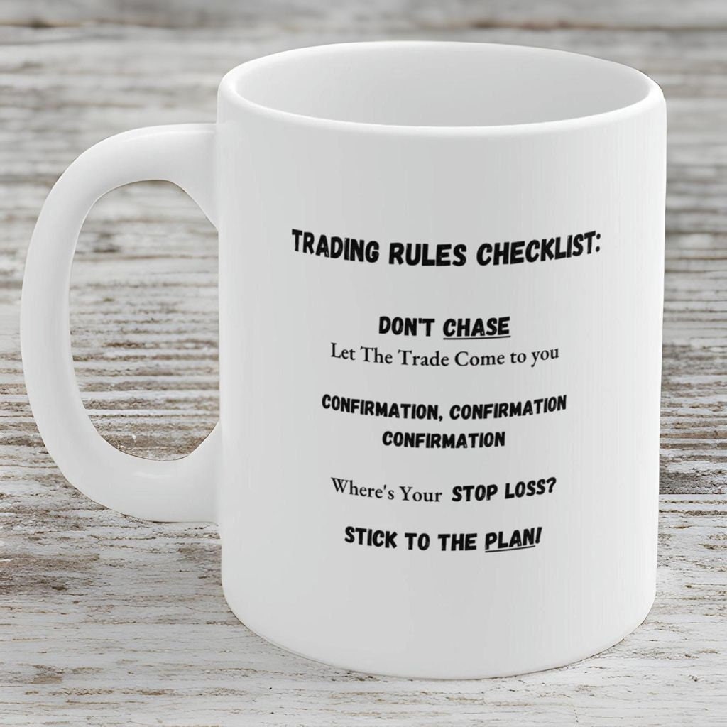 Trading Rules Checklist Coffee Mug. Stock Market Gift for Day Traders ...