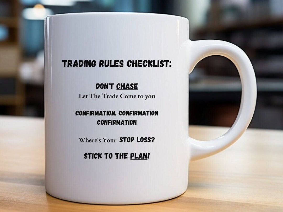 Trading Rules Checklist Coffee Mug. Stock Market Gift for Day Traders ...