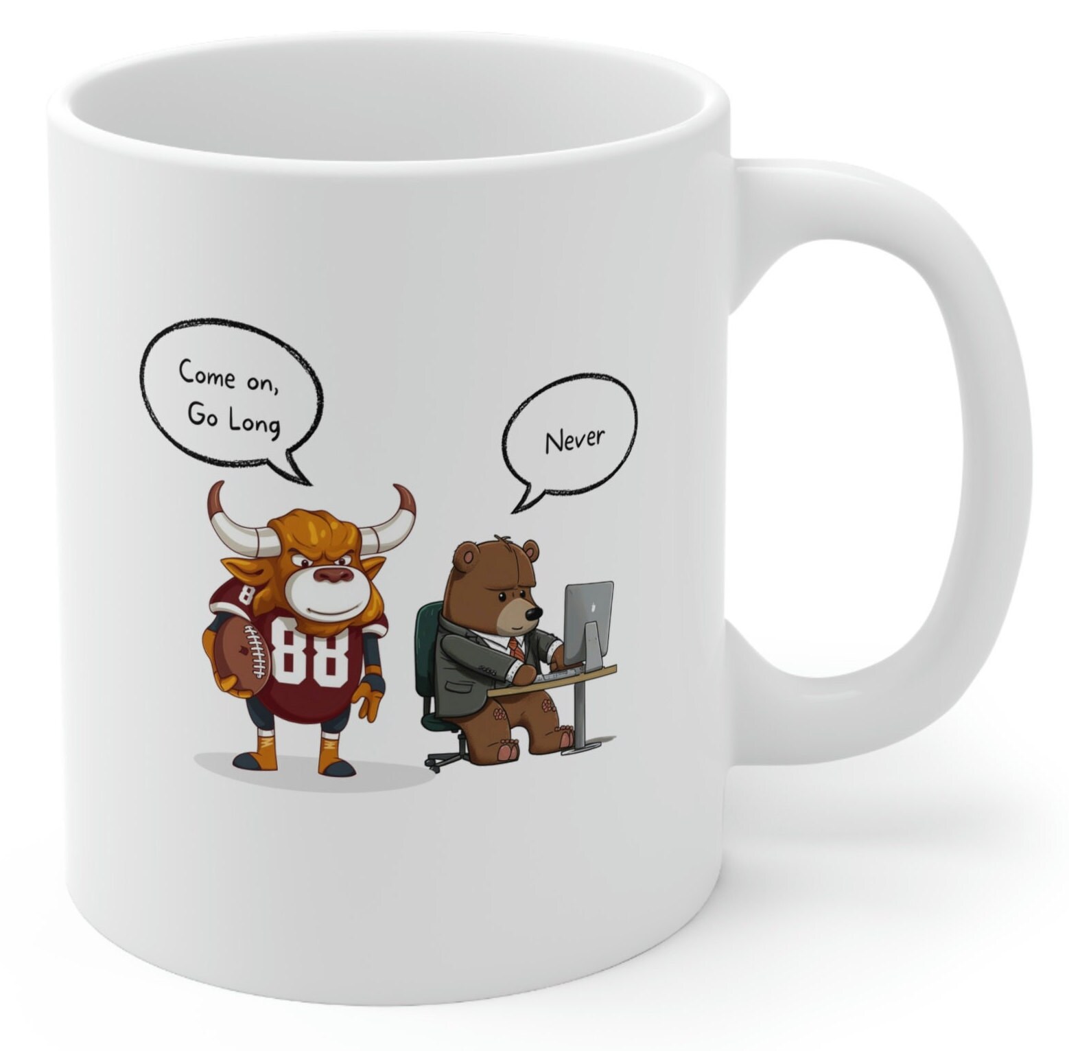 Bull VS Bear Coffee Mug. Stock Market Gift for Investors, Day Traders ...