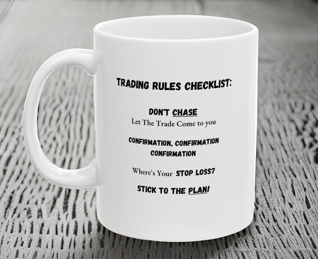 Trading Rules Checklist Coffee Mug. Stock Market Gift for Day Traders ...