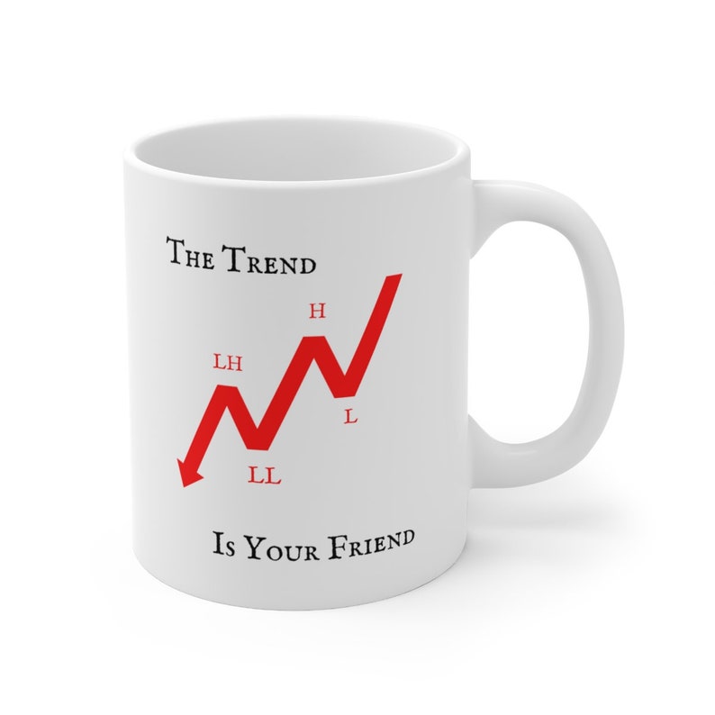 The Trend is Your Friend Coffee Mug. Stock Market, Trading, Coffee Mug ...