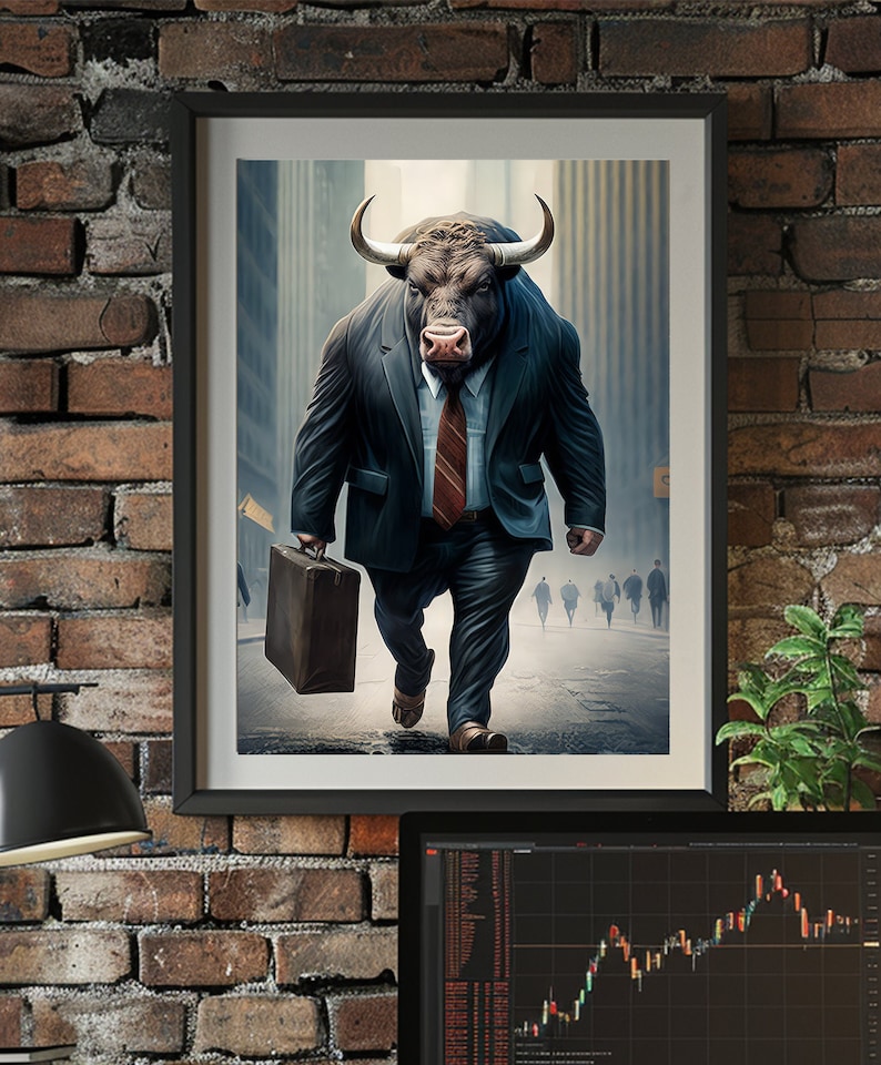 Bull of Wall Street Poster - Etsy