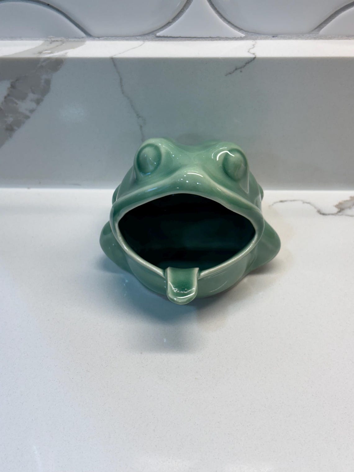 Porcelain Frog Ashtray - Etsy