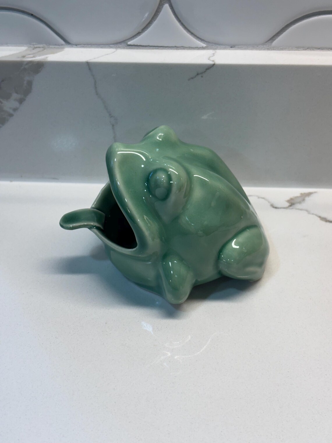 Porcelain Frog Ashtray - Etsy