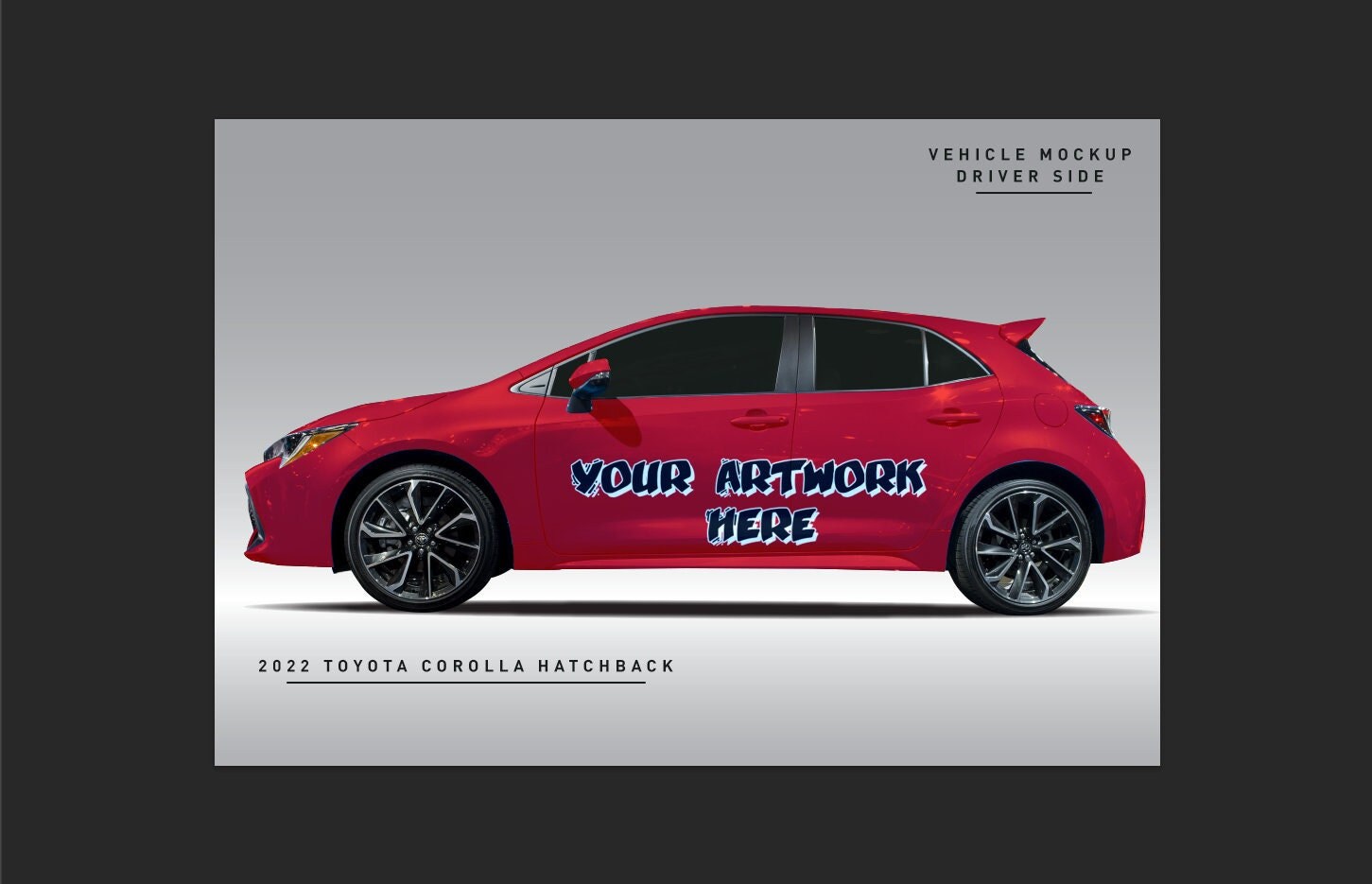 Vehicle Mockup Toyota Corolla Hatchback - Etsy