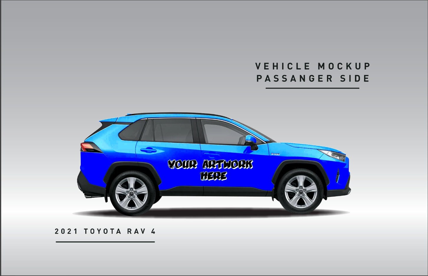 Vehicle Mockup - 2021 Toyota Rav4 - Etsy