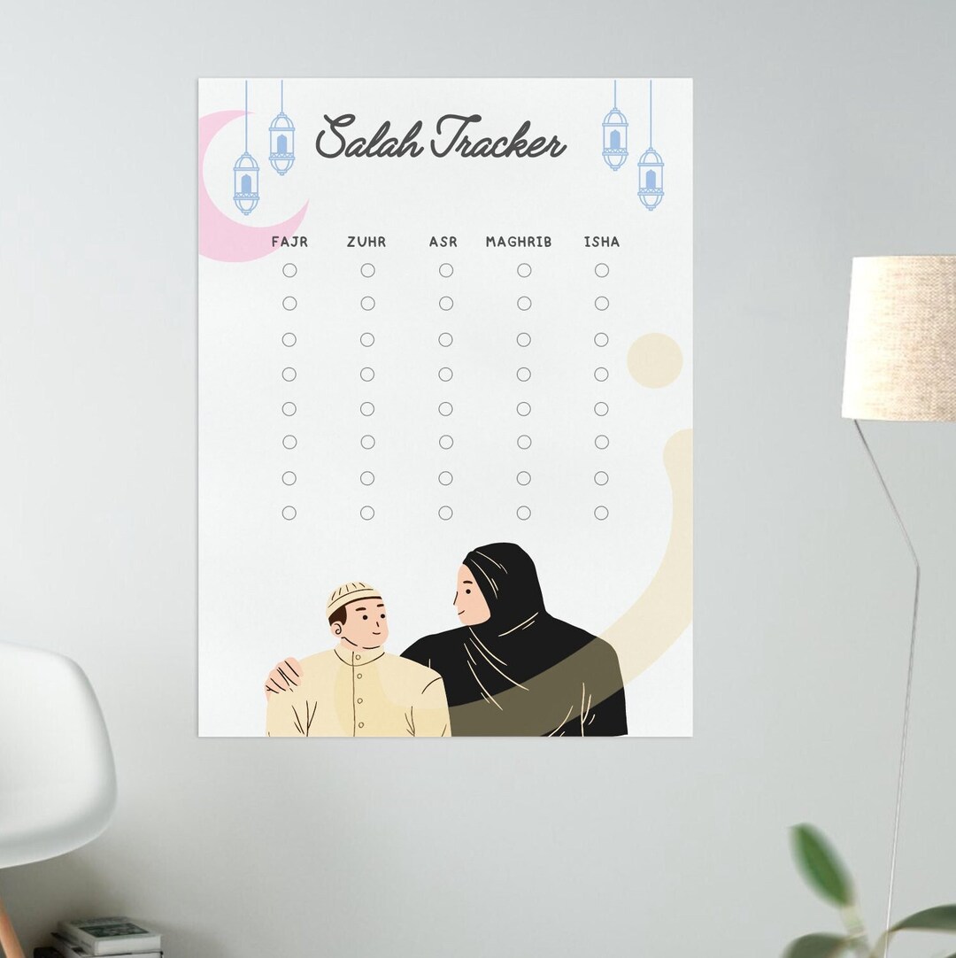 Ramadan Salah Tarawih Poster | Prayer Digital Tracker | Printable ...