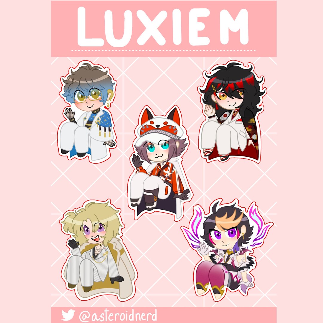 Nijisanji Luxiem Sticker Sheet - Etsy