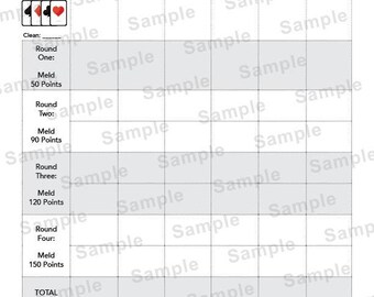 Phase 10 Game Sheet, Score Sheet Players 2-6, Game Night Printable ...