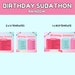 Birthday Subathon Template - Rainbow for Your Social Media! Cute ...