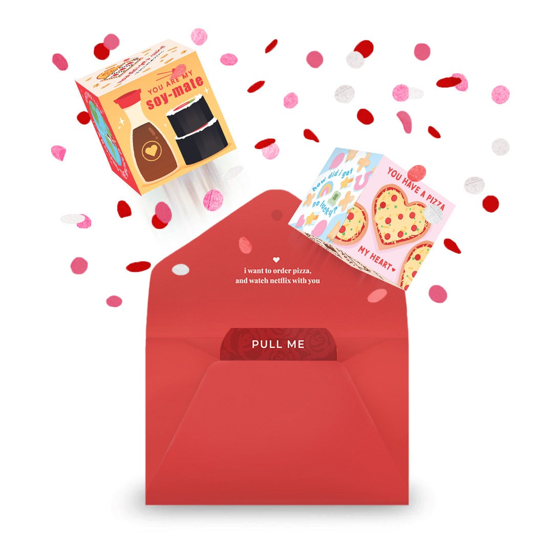 1-year Funny Anniversary Card for Him/her, Surprise Confetti Explosion ...