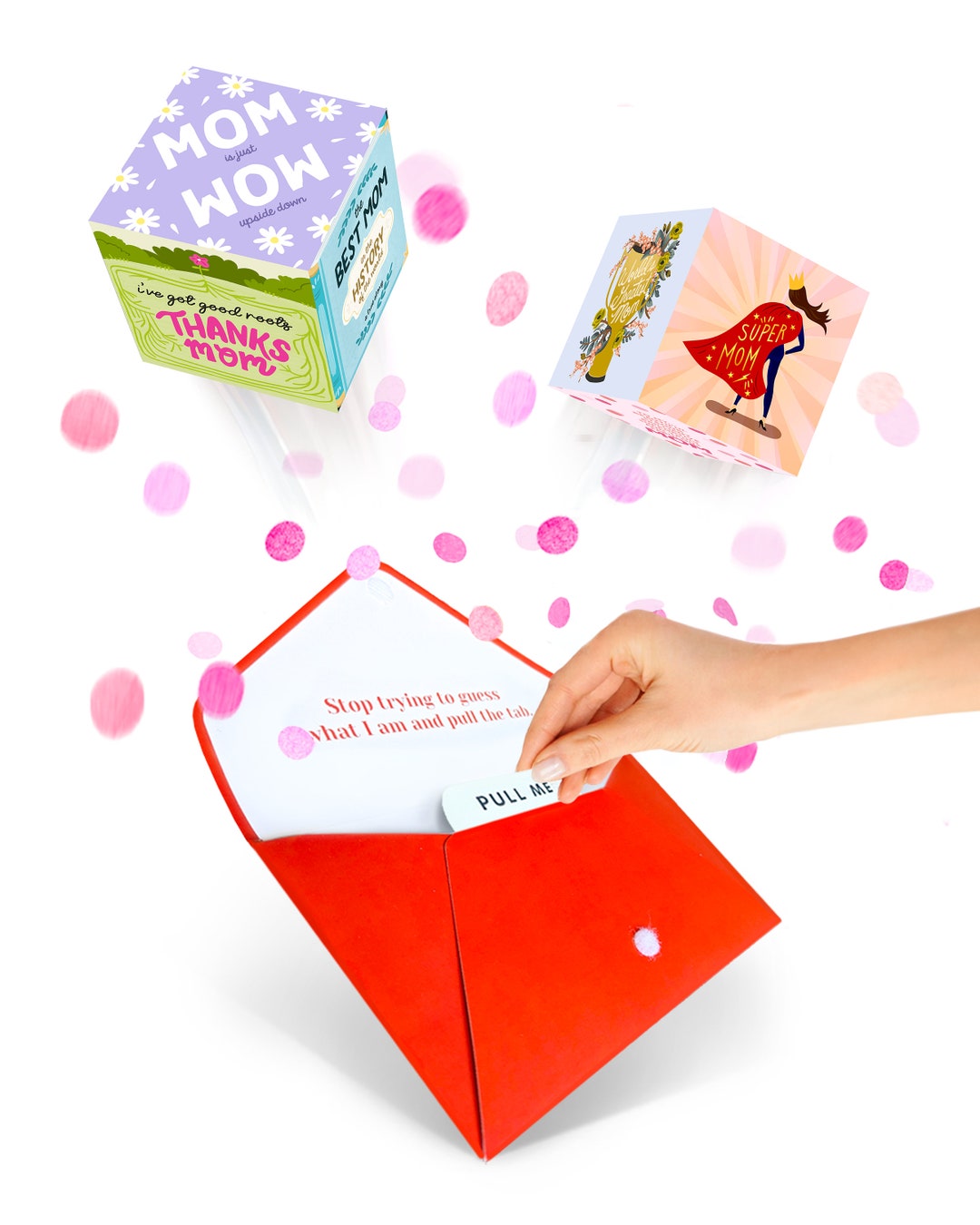 Pop Confetti Mother's Day Card: Fun & Playful Surprise for Mom Pop up ...