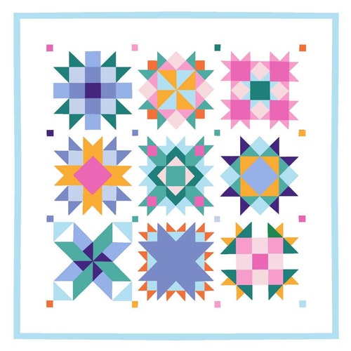 PDF Quilt Pattern Download Patchwork Sampler Quilt - Etsy