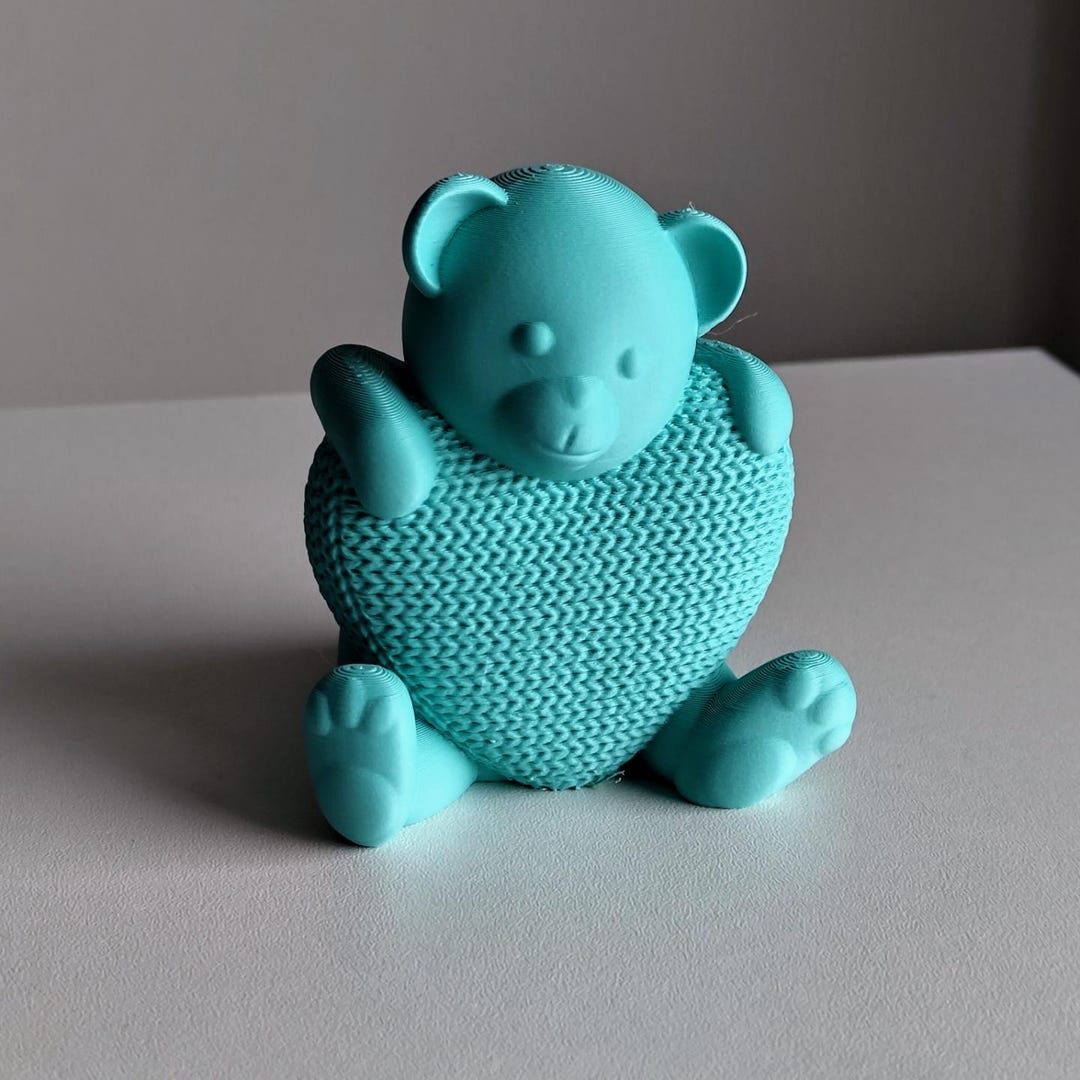Teddy Bear Hugging Heart - Etsy