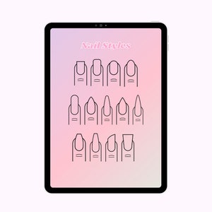 Nail Design Practice Planner: 130 Page Template (PDF Digital Download ...