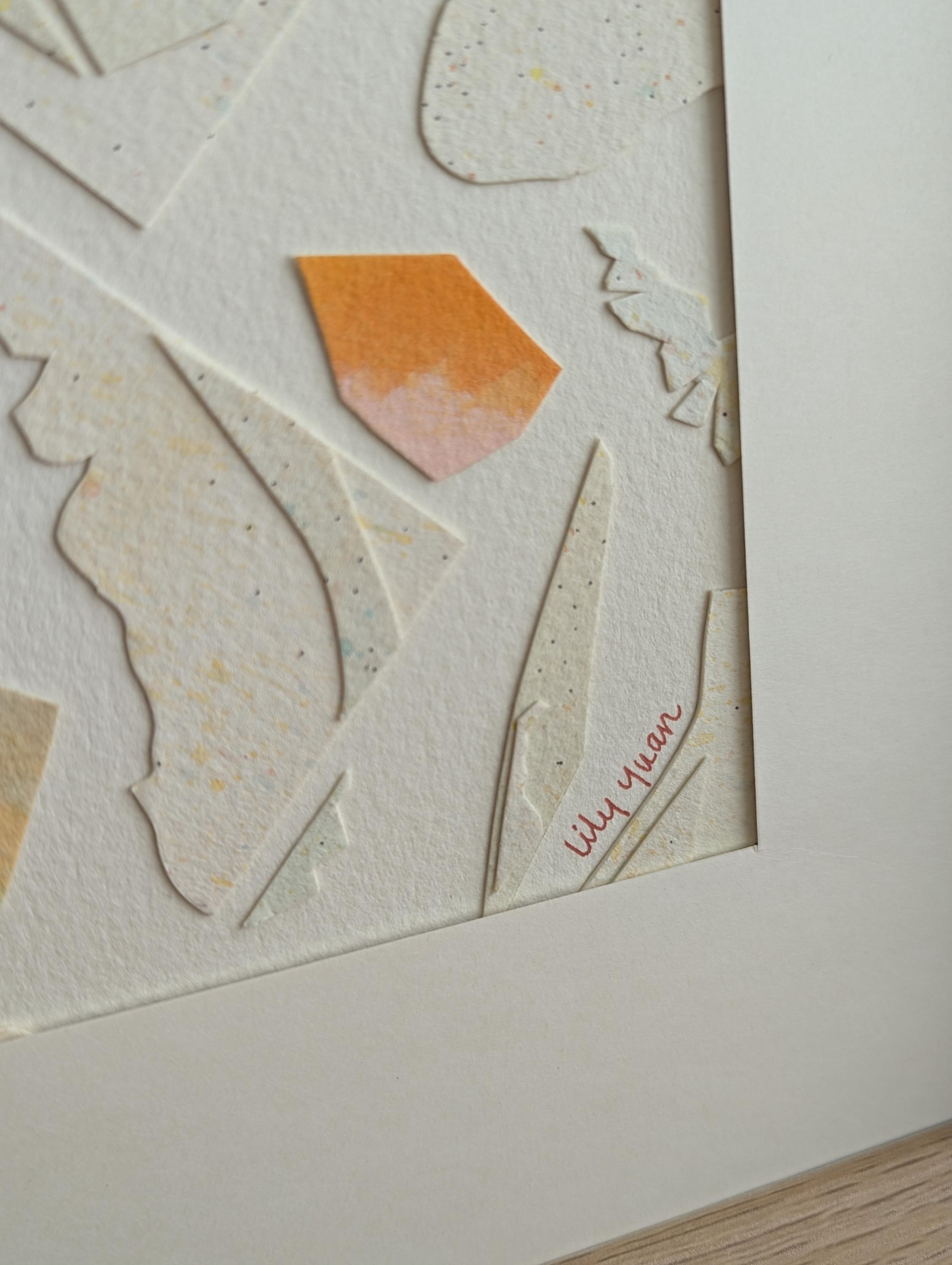 Original Abstract Art - Impressions of a White Chalky Cliff - 9"x12 ...