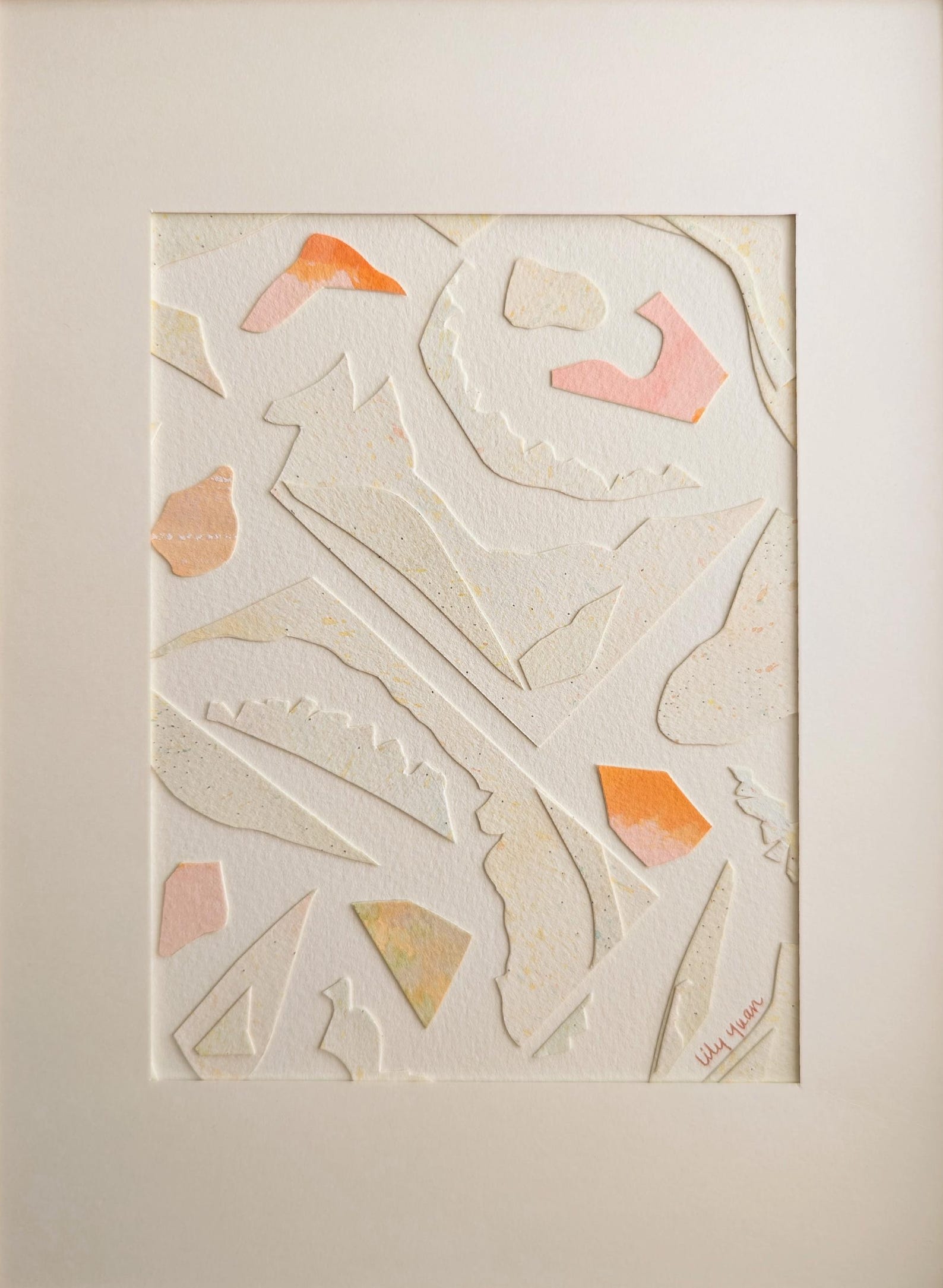 Original Abstract Art - Impressions of a White Chalky Cliff - 9"x12 ...