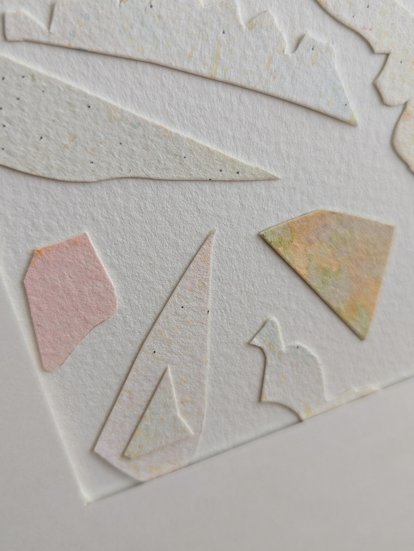 Original Abstract Art - Impressions of a White Chalky Cliff - 9"x12 ...