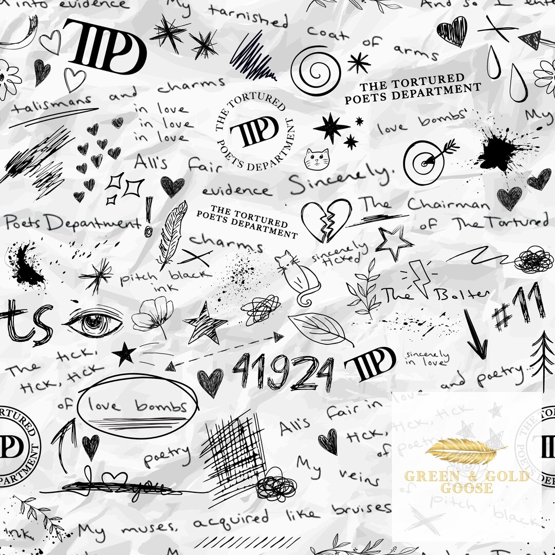 BW New Album Pop Star Icons Album Colors Seamless Digital File - Etsy ...