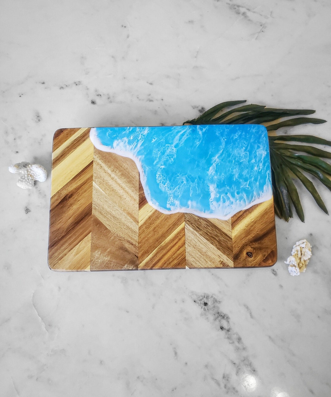 Ocean Wave Charcuterie Board Epoxy Resin Art Ocean Cutting Board Resin ...