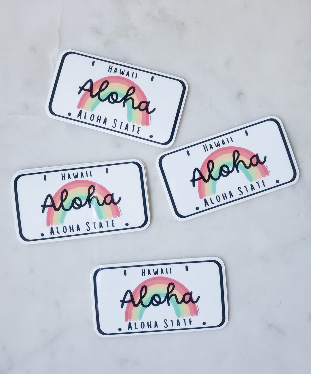 Hawaii Sticker Vinyl Sticker Hawaii License Plate Sticker for - Etsy