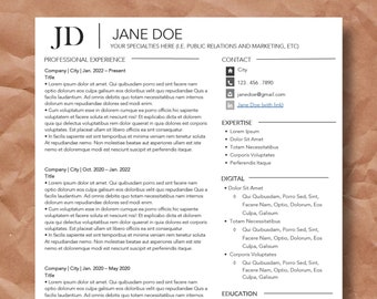 Sophisticated Resume - Etsy