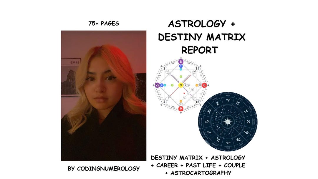 DESTINY MATRIX & ASTROLOGY L Matrix + Astrology Report L Career ...