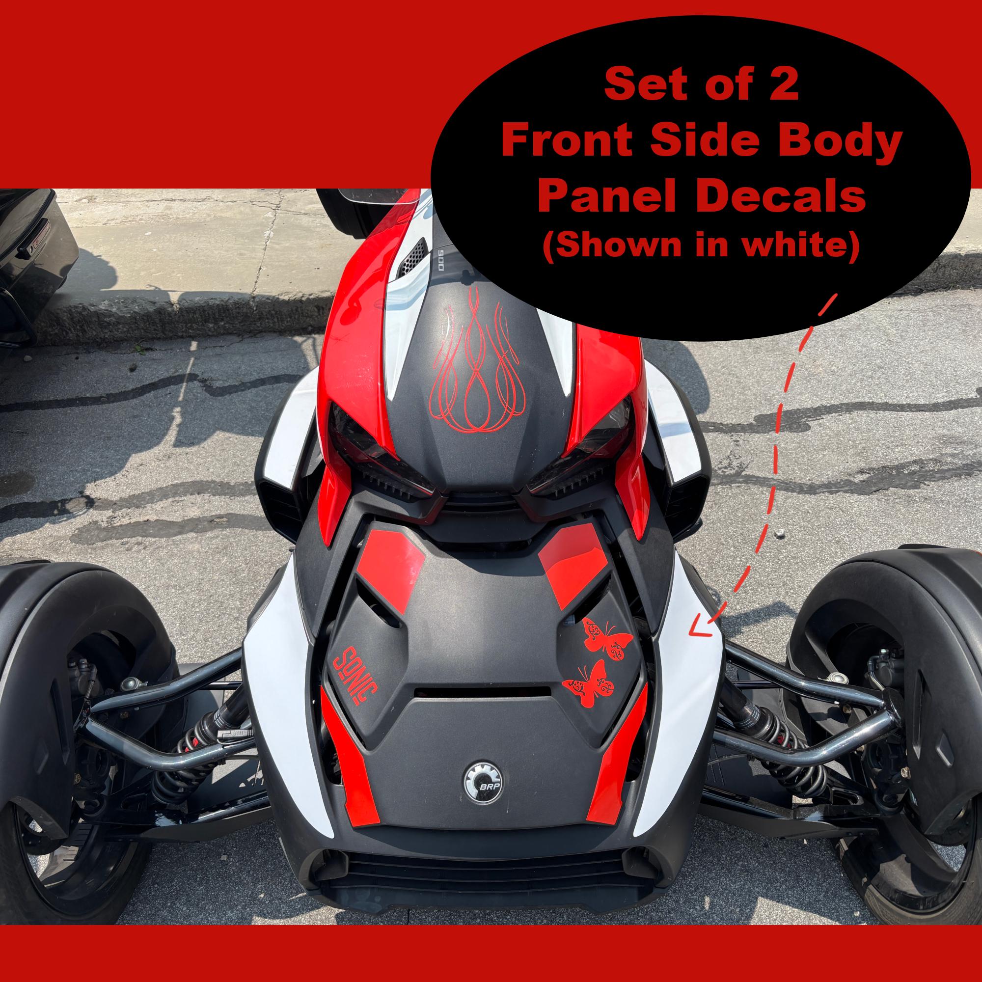 Ryker Front Side Panels Can Am Decal Ryker Motorcycle Custom Vinyl ...