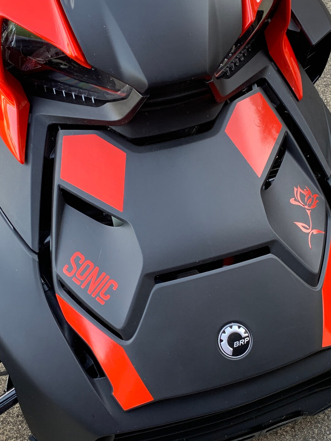 Hood Panel Decals Name Decals Ryker Motorcycle Custom Vinyl Decal ...