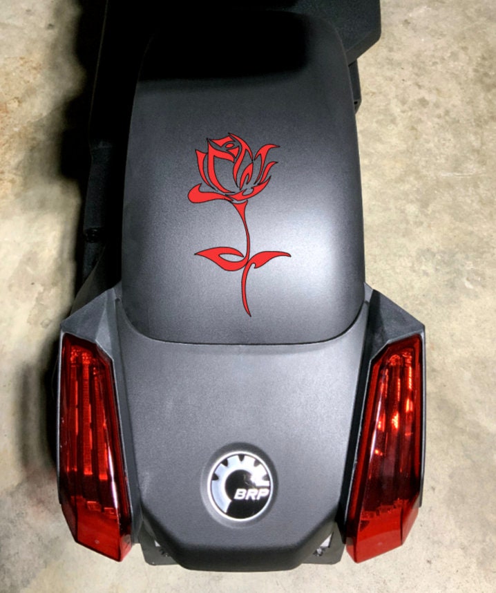 Flower Decals Ryker Spyder Motorcycle Custom Vinyl Decal - Etsy