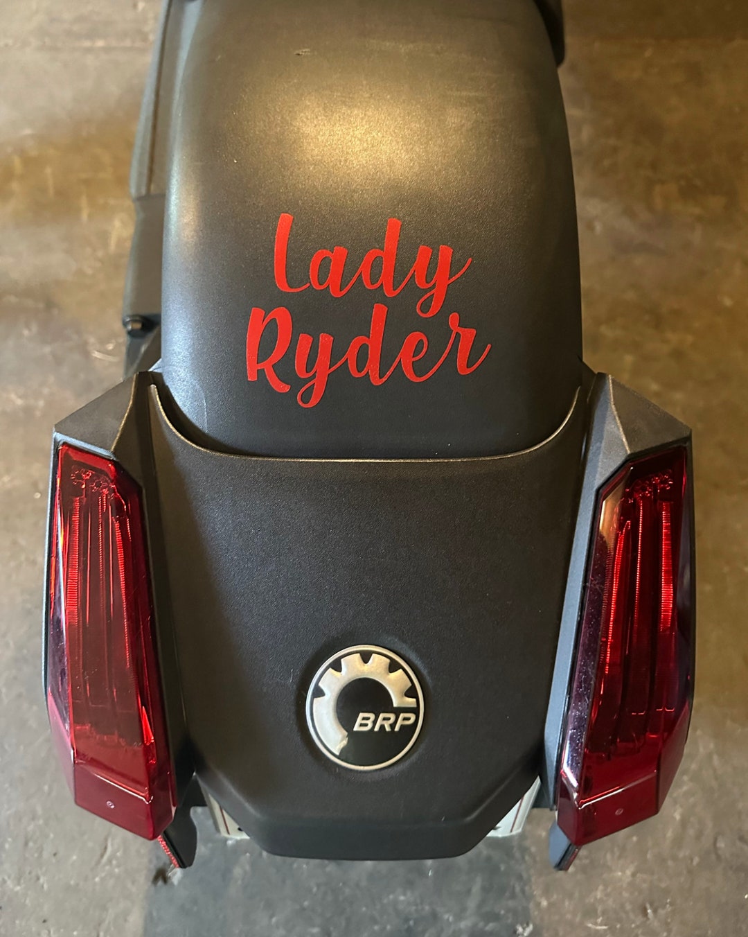 Lady Rider Ryker Ryder Spyder Girl Vinyl Decals for Motorcycles Cars ...