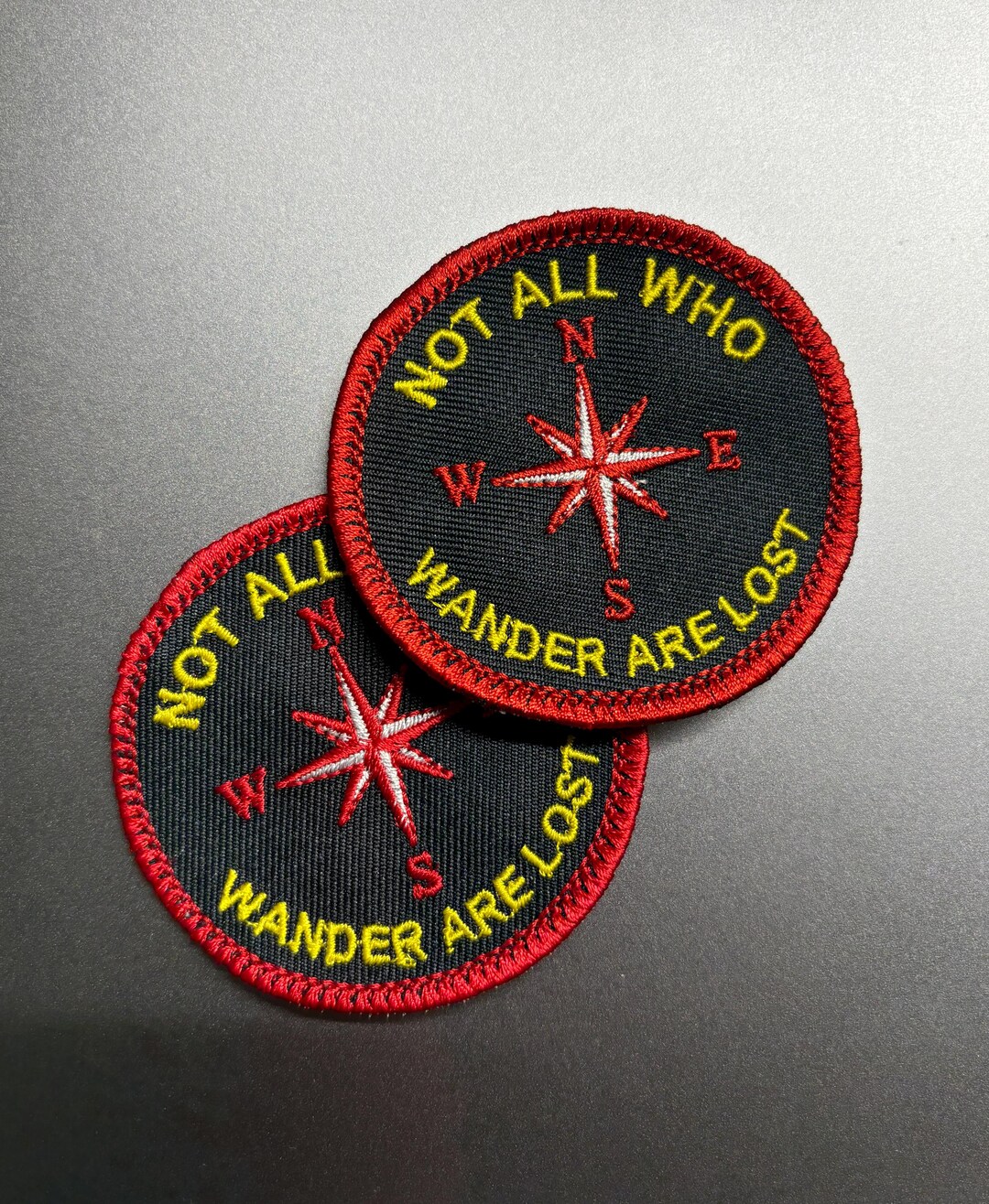 Not All Who Wander Are Lost Motorcycle Patches Leather Vest Personality ...