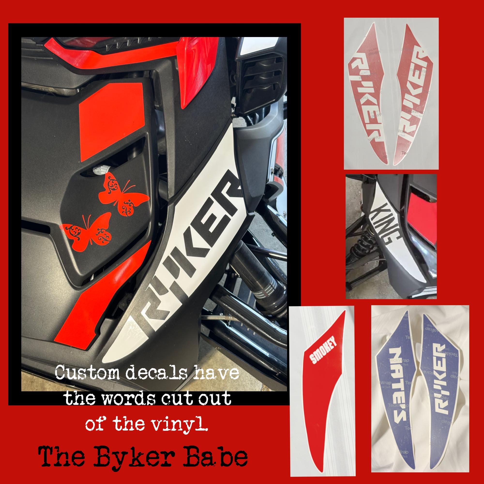 Ryker Front Side Panels Can Am Decal Ryker Motorcycle Custom Vinyl ...