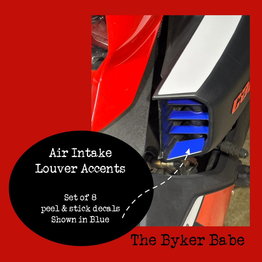 Ryker Can Am Air Intake Louver Decal Set, 8 Pcs, Ryker Motorcycle ...