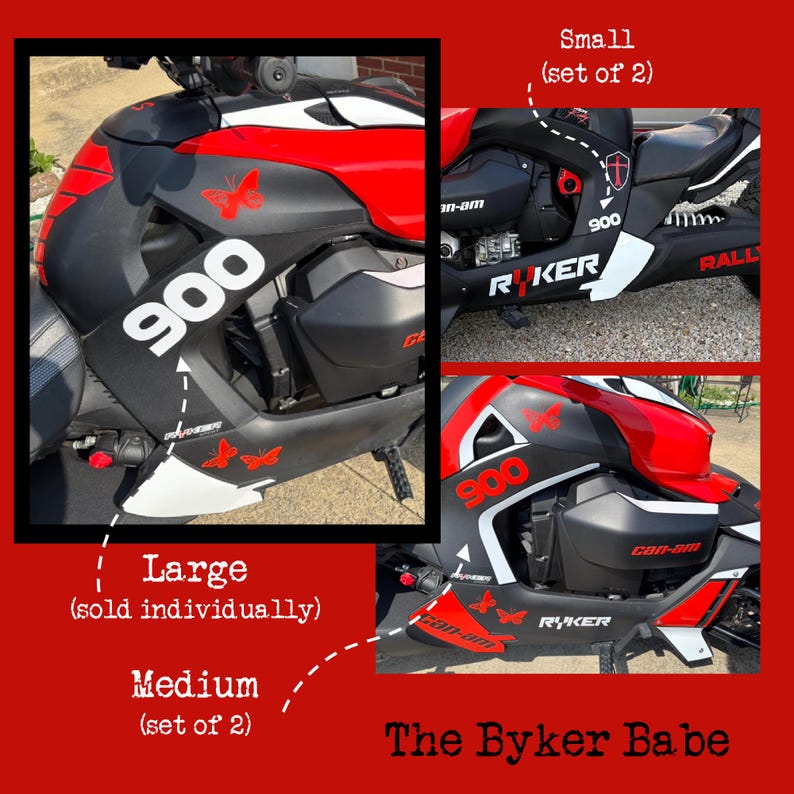 Ryker 900 Can Am Decal Ryker Motorcycle Custom Vinyl Decal Personalize ...