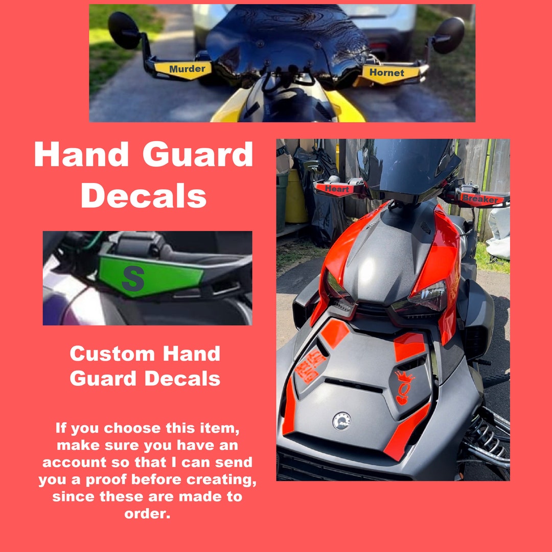 Hand Guard Decals Custom Decals Ryker Motorcycle Custom Vinyl Decal ...
