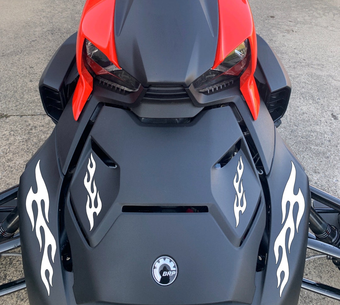 Flame Decals Tribal Ryker Spyder Motorcycle Custom Vinyl Decal Swirl ...