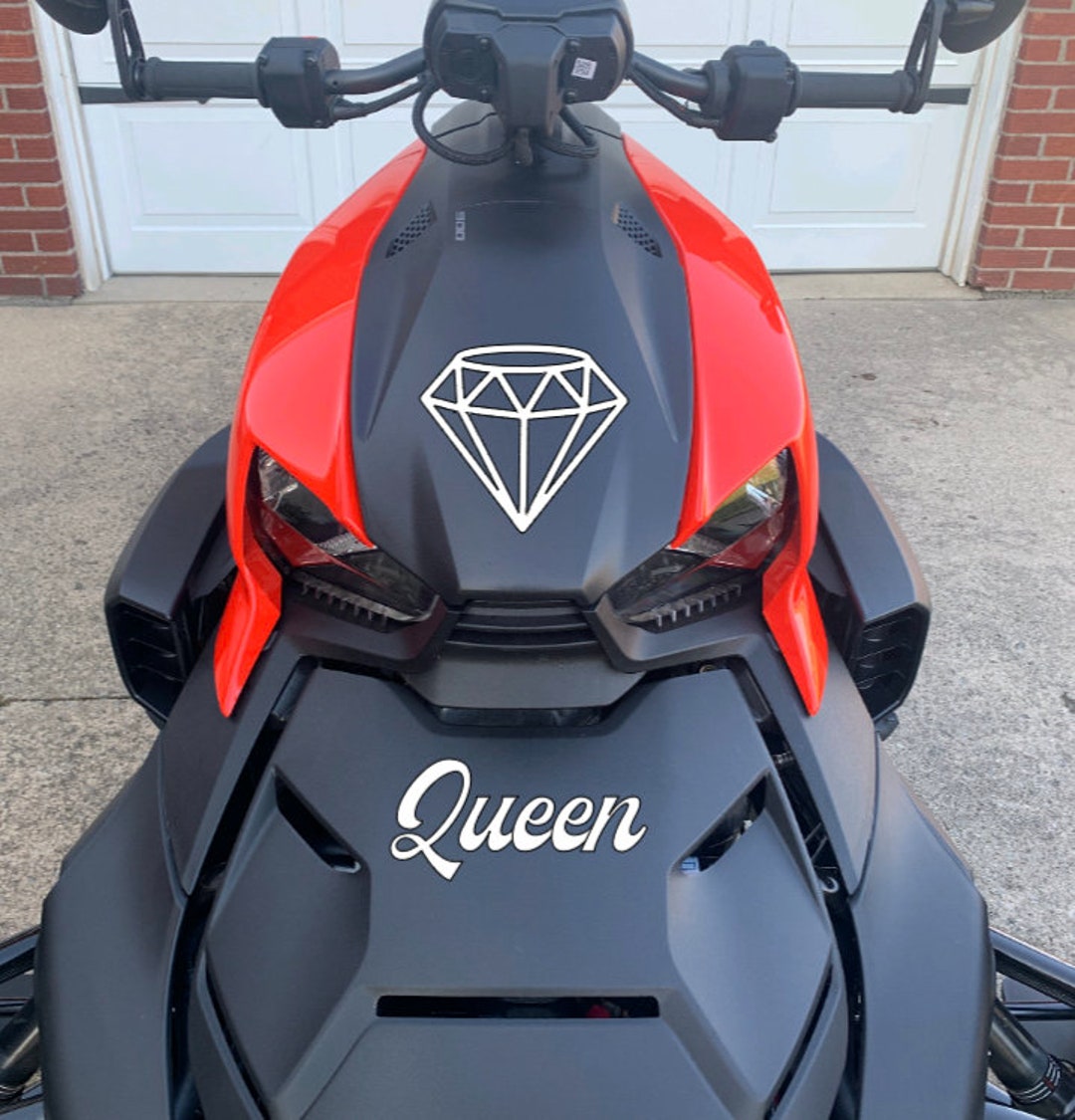 Girlie Decals Ryker Spyder Motorcycle Custom Vinyl Decal Crown Diamond ...