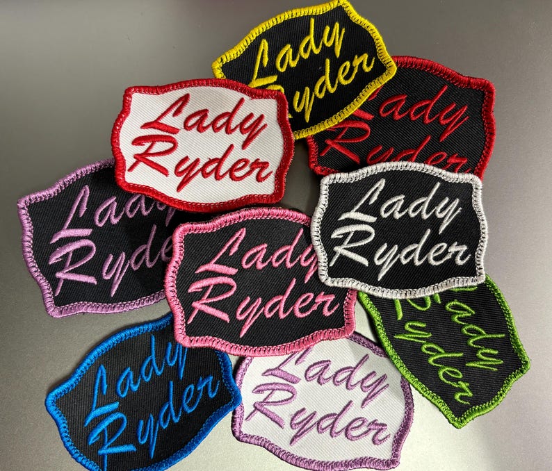 Lady Ryder Can Am Ryker Spyder Patch Choose Your Color Motorcycle ...
